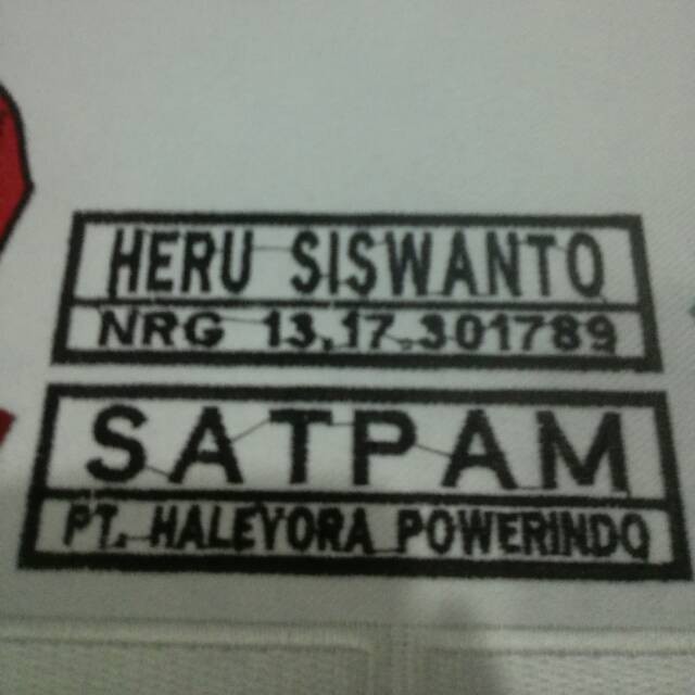 Jual Patch bordir emblem nama dada satpam | Shopee Indonesia