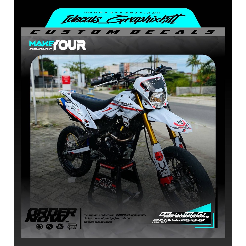 Jual 00328 sticker decals fullbody kawasaki dtracker tema sponsor ...