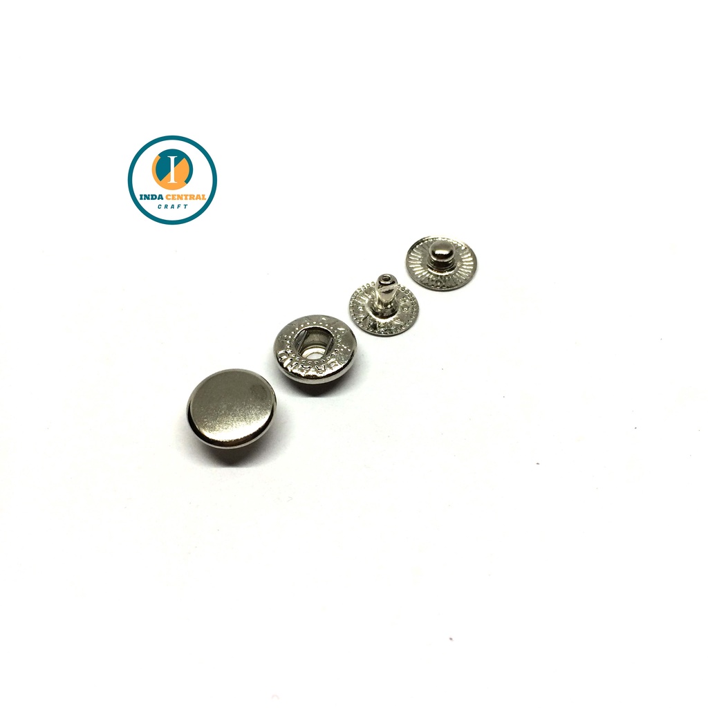 Jual KANCING CETET SNAP BUTTON BESI 10 MM WARNA SILVER 230 | Shopee ...