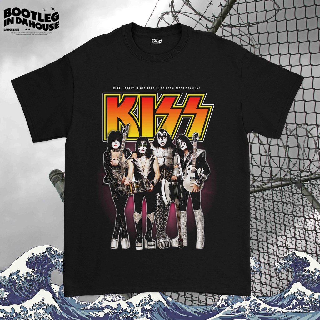 Jual Kaos Band Kiss Shout iI Out - Kaos band Kiss | Shopee Indonesia