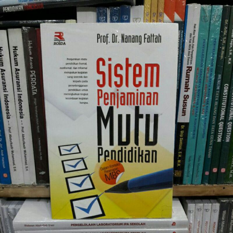 Jual SISTEM PENJAMIN MUTU PENDIDIKAN - DALAM KONTEKS PENERAPAN MBS ...