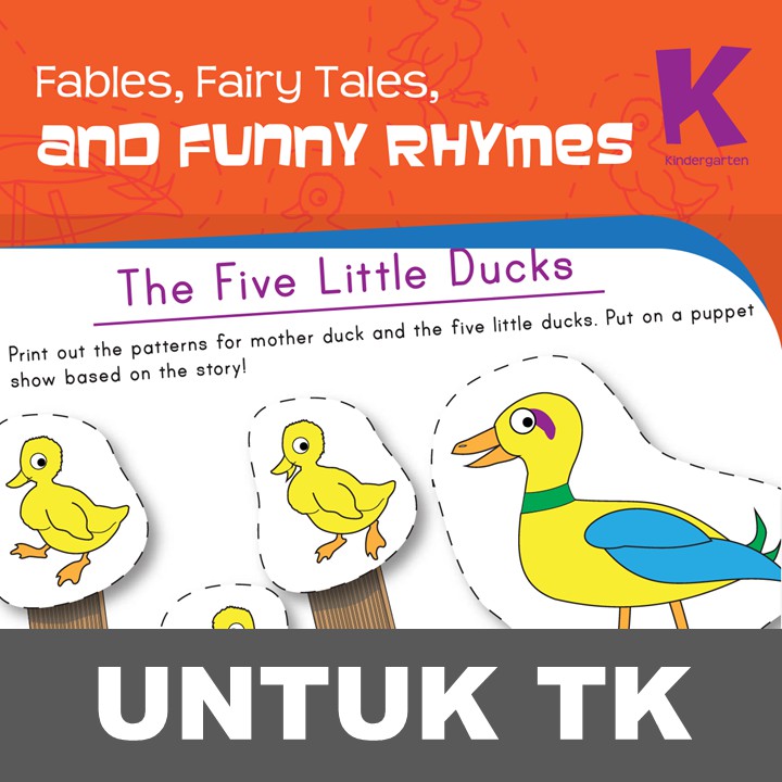 Jual Fables Tales Rhymes Buku Aktivitas Anak TK Menggambar Membaca ...