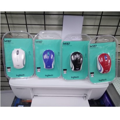 Jual Logitech M187 Mouse Wireless Mini Portable | Shopee Indonesia