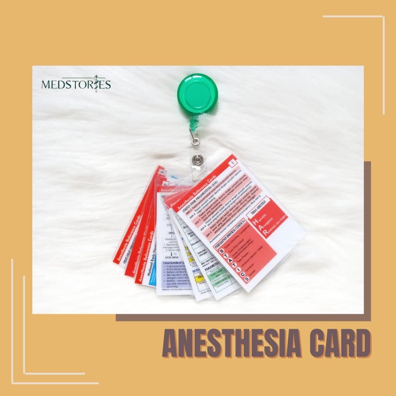 Jual Anesthesia Card | MMC Anestesi | MEDICAL MINI CARD | Shopee Indonesia