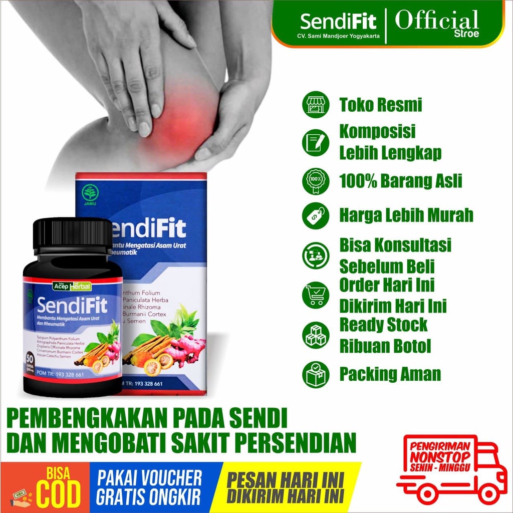Jual SendiFit Suplemen Herbal khusus Untuk Mengobati Pembengkakan Pada ...
