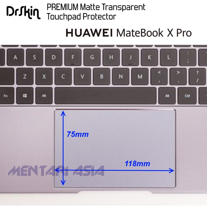 Jual Touchpad Protector HUAWEI MateBook X Pro - DrSkin MATTE ...