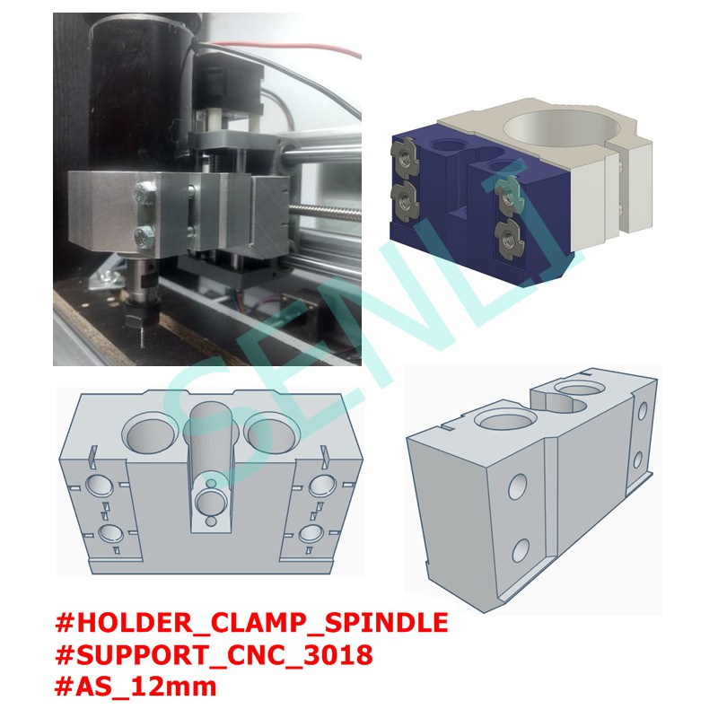 Jual Holder Clamp Spindle CNC As Shaft 12mm | Shopee Indonesia