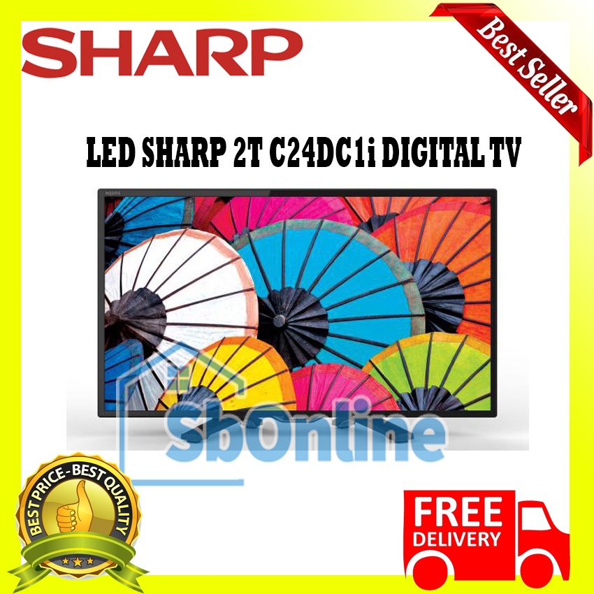 Jual SHARP 24 Inch AQUOS LED 2T-C24DC1i | Shopee Indonesia
