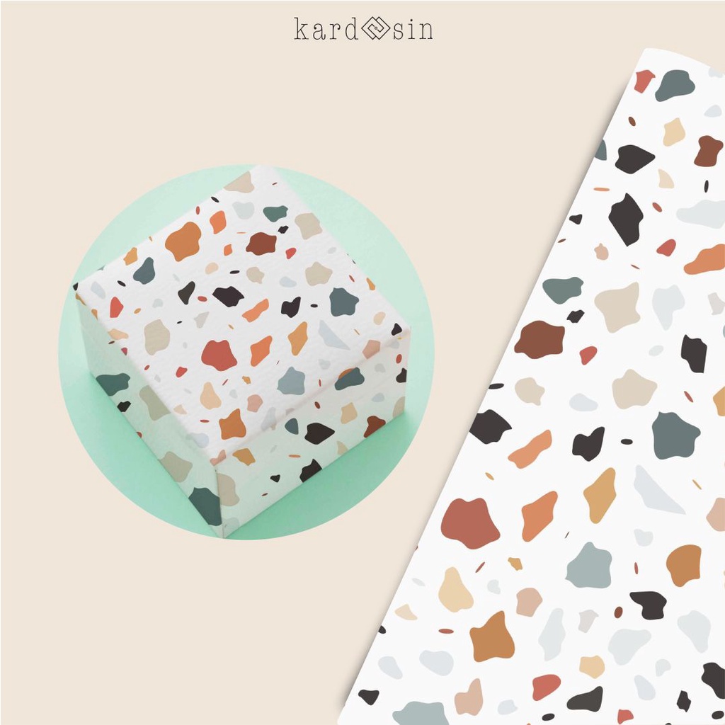 Jual KERTAS KADO WRAPPING PAPER TERRAZZO BUNGKUS KADO HADIAH BINGKISAN ...