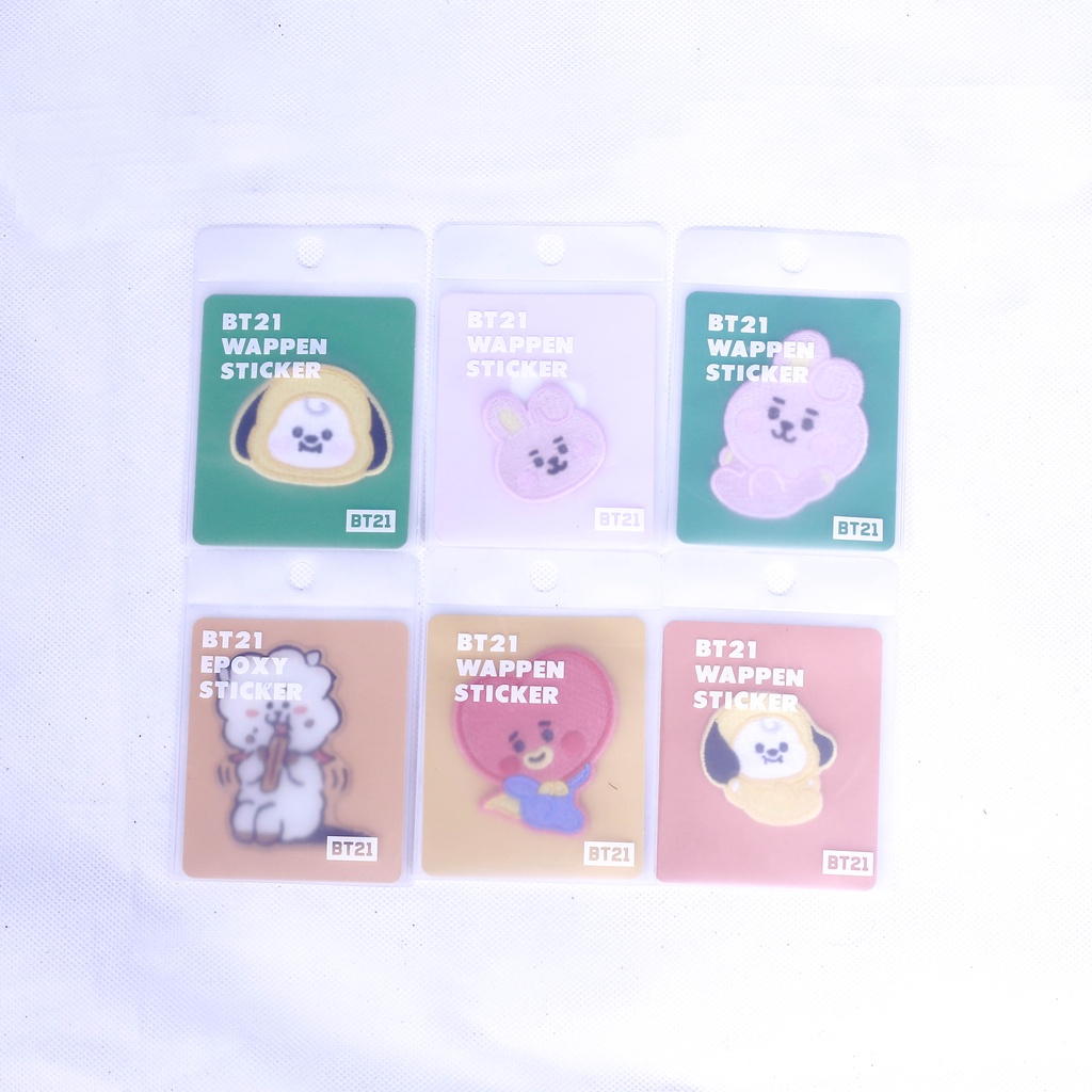 Jual [OFFICIAL] BT21 WAPPEN STICKER | Shopee Indonesia