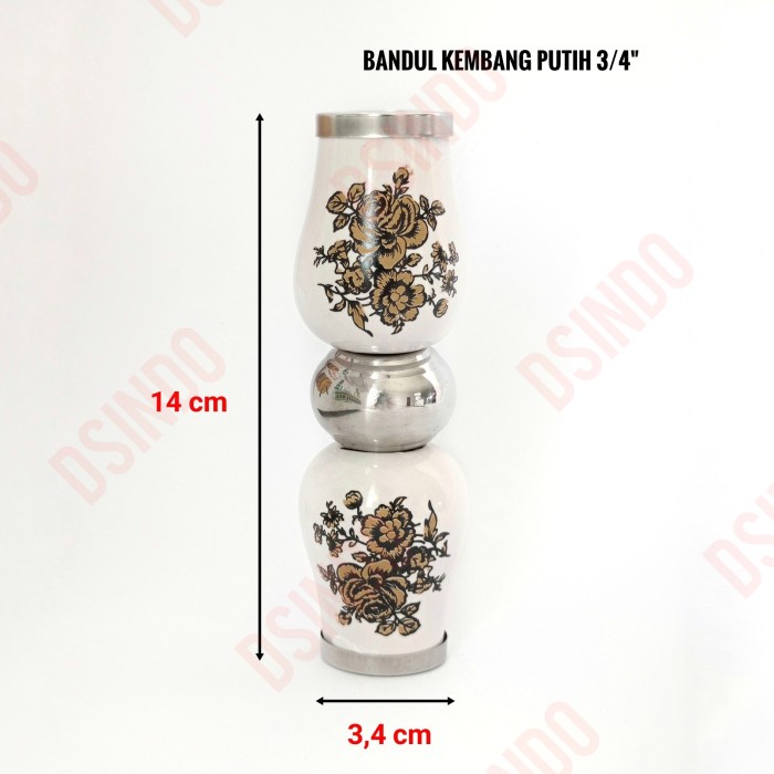 Jual Bandul Keramik Bunga Kembang 3/4" Stainless Steel - Putih | Shopee ...