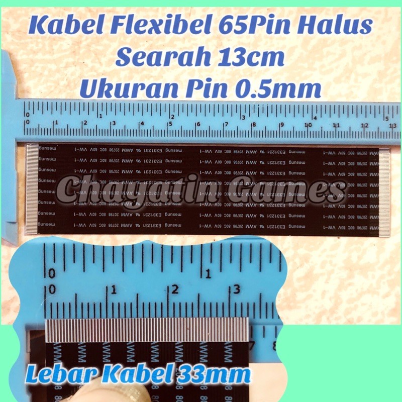 Jual Kabel Flexibel 65 Pin Halus Searah Panjang 13cm - Ukuran Pin 0.5mm ...