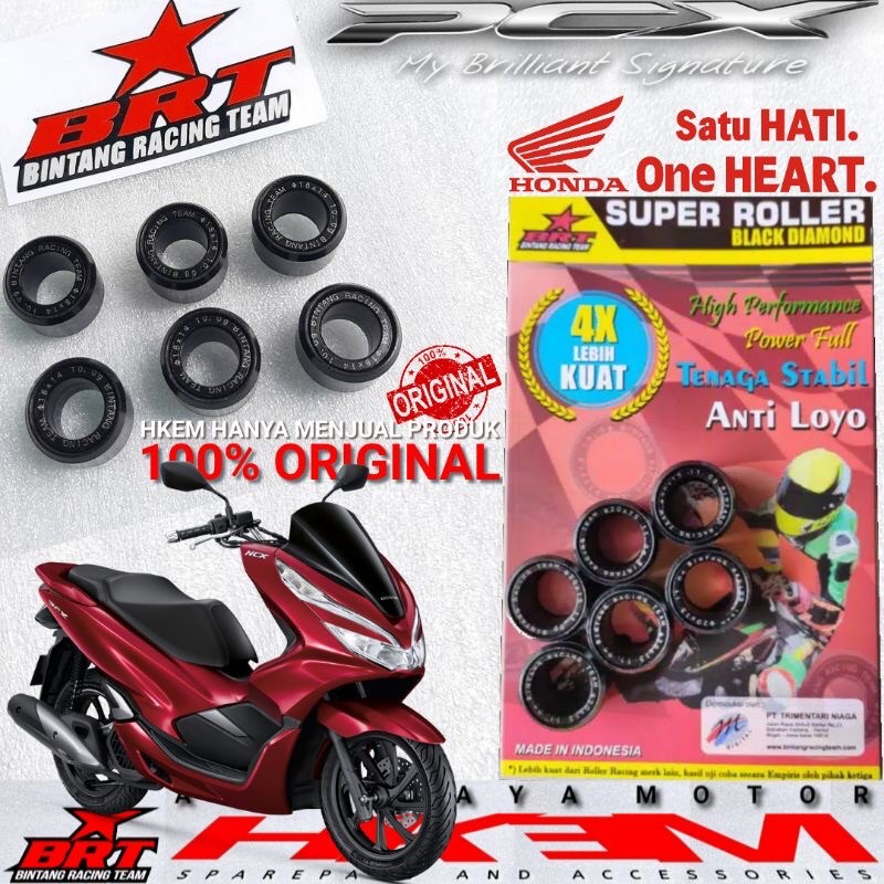 Jual BRT SUPER ROLLER BLACK DIAMOND HONDA PCX 150/160 11-17-18 GRAM ...