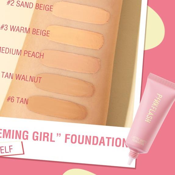 Jual PINKFLASH Foundation Matte Full Coverage Tahan Lama Mengontrol ...