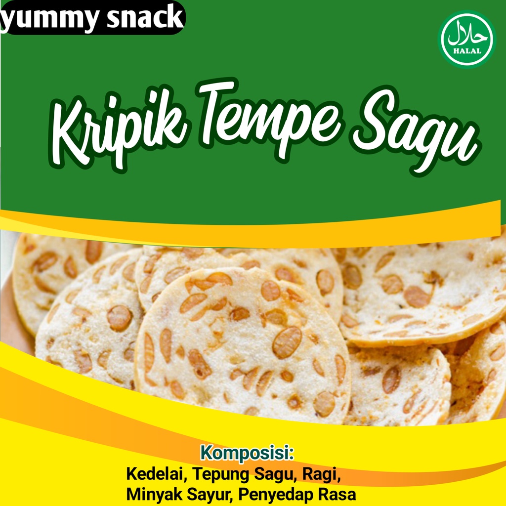 Jual KERIPIK TEMPE SAGU RENYAH 200 GR | Shopee Indonesia