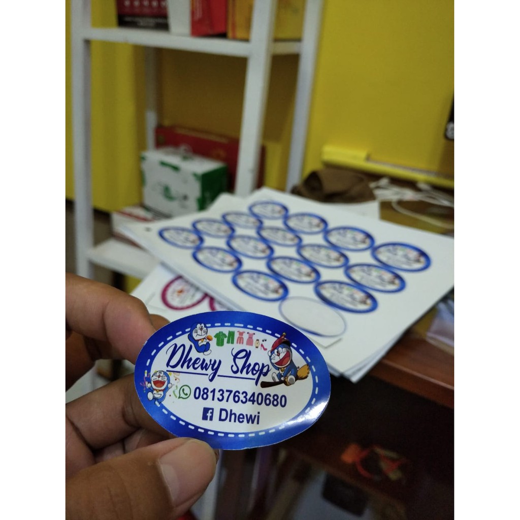 Jual STIKER LABEL MAKANAN, GTARIS DESAIN, KEMASAN, CUSTOM, cocok untuk ...