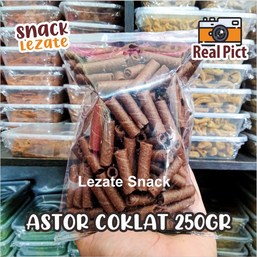 Jual Astor Mini Coklat 250gr / Wafer Roll Kiloan Astor Kiloan Barcelona ...