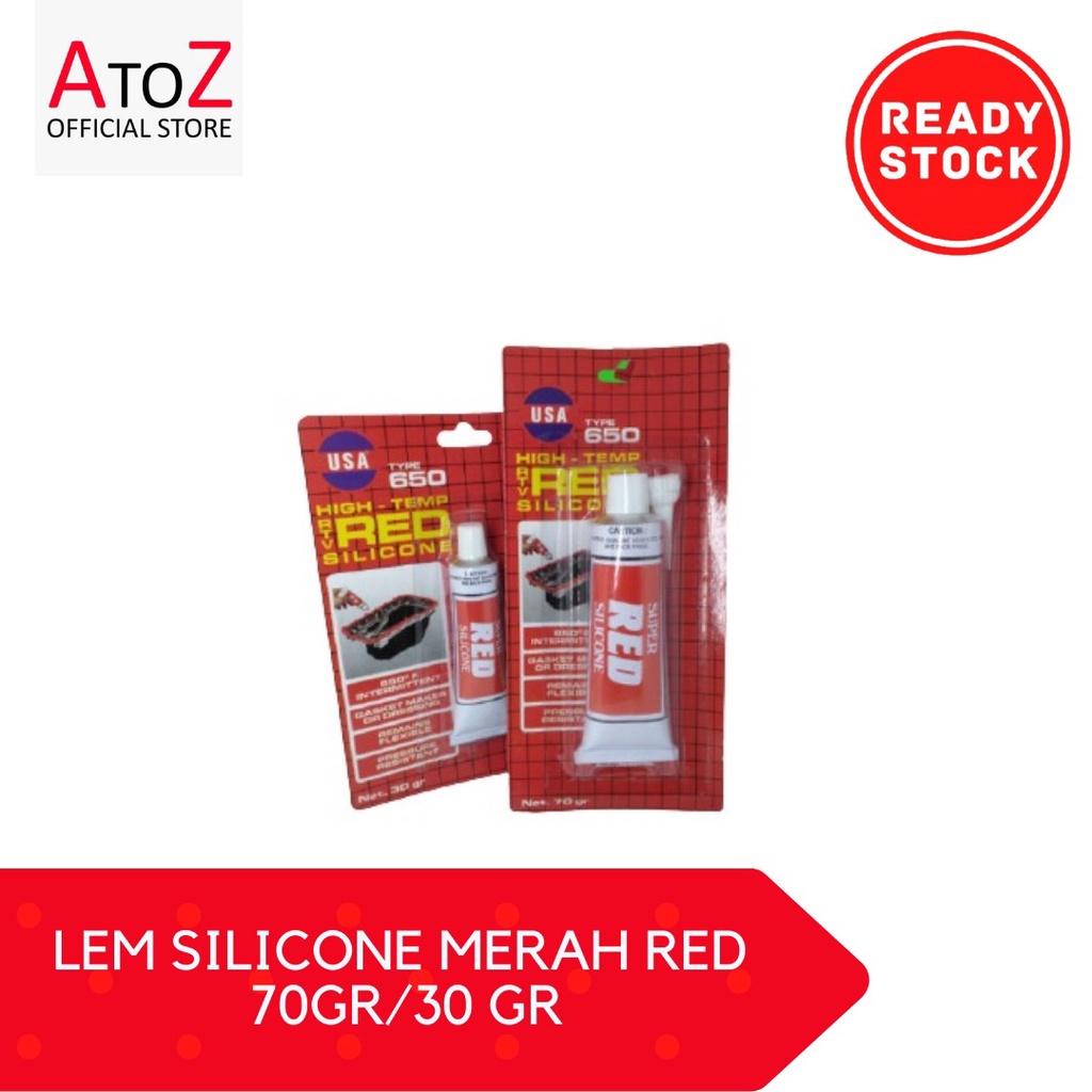 Jual LEM SILICONE MERAH RED/LEM SILIKON / LEM MERAH LEM GASKET LEM ...