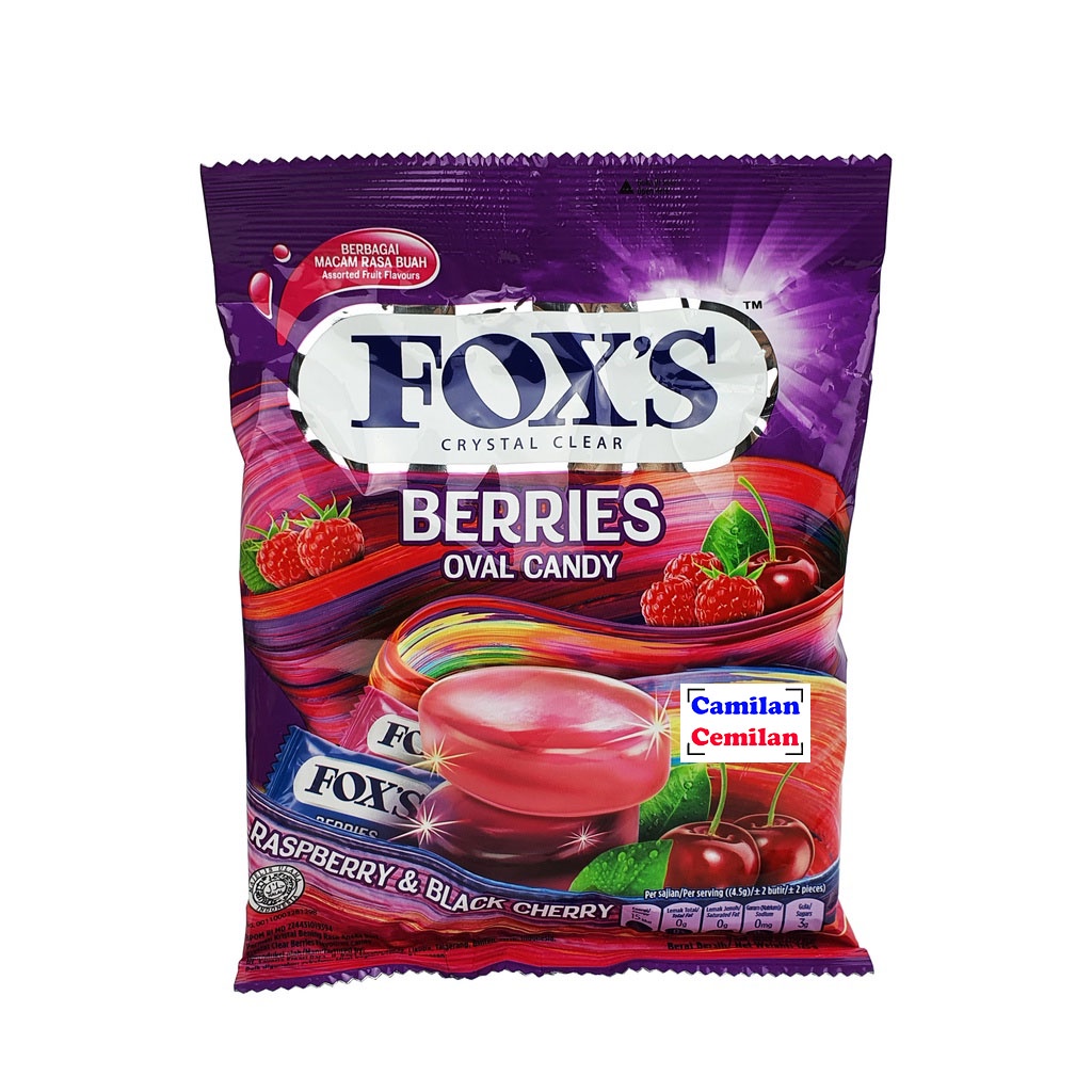 Jual Permen Foxs Fox's Oval Crystal Clear 125 gr | Shopee Indonesia
