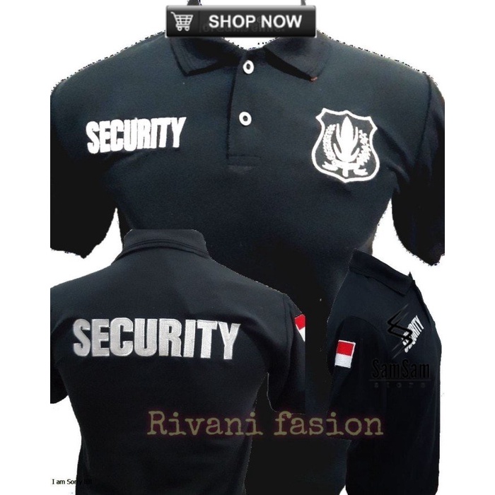 Jual kaos security-kaos kerah - kaos satpam - baju security - baju ...