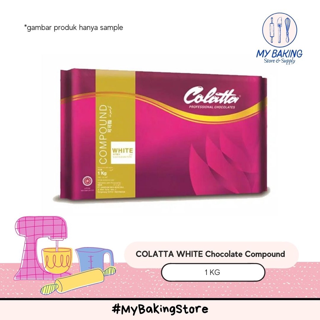 Jual COLATTA White Chocolate Compound 1KG | Coklat Putih Colatta 1KG ...