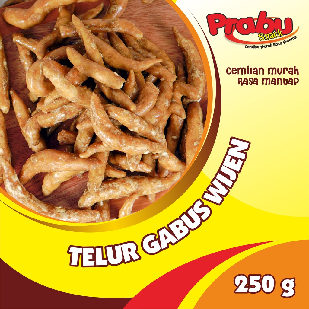 Jual Prabu Snack Telur Gabus Wijen - 250 gr | Shopee Indonesia