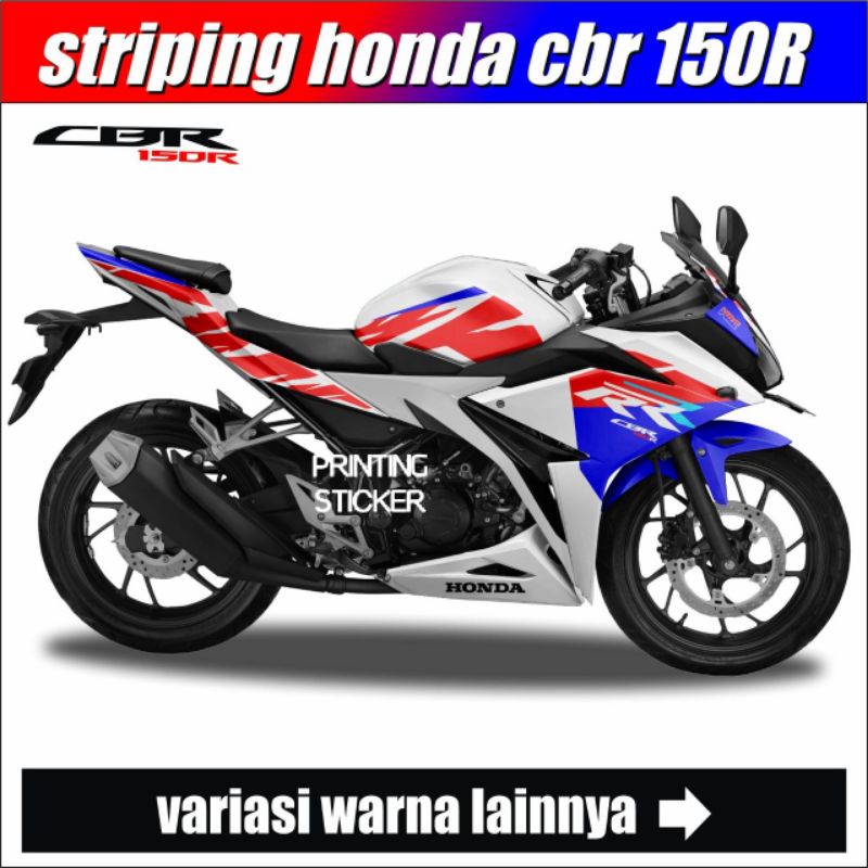 Jual Striping Cbr 150 R Hrc Tri Color / Stock Striping Decal / Cbr 150R ...