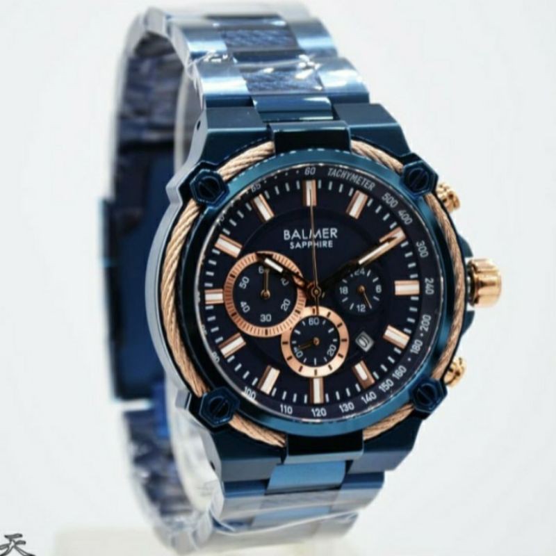 Jual Jam tangan pria BALMER B7977 sapphire original BALMER B.7977 ...