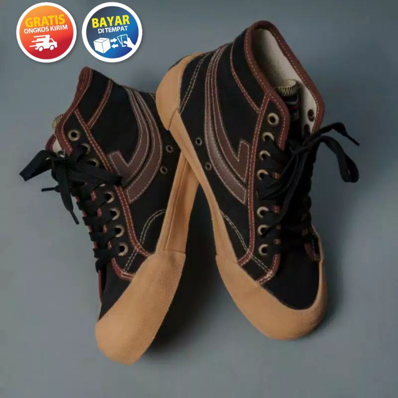 Jual SEPATU JOHNSON BLACK DUSTY HIGH 100% ORIGINAL SEPATU JONSON DUSTY ...