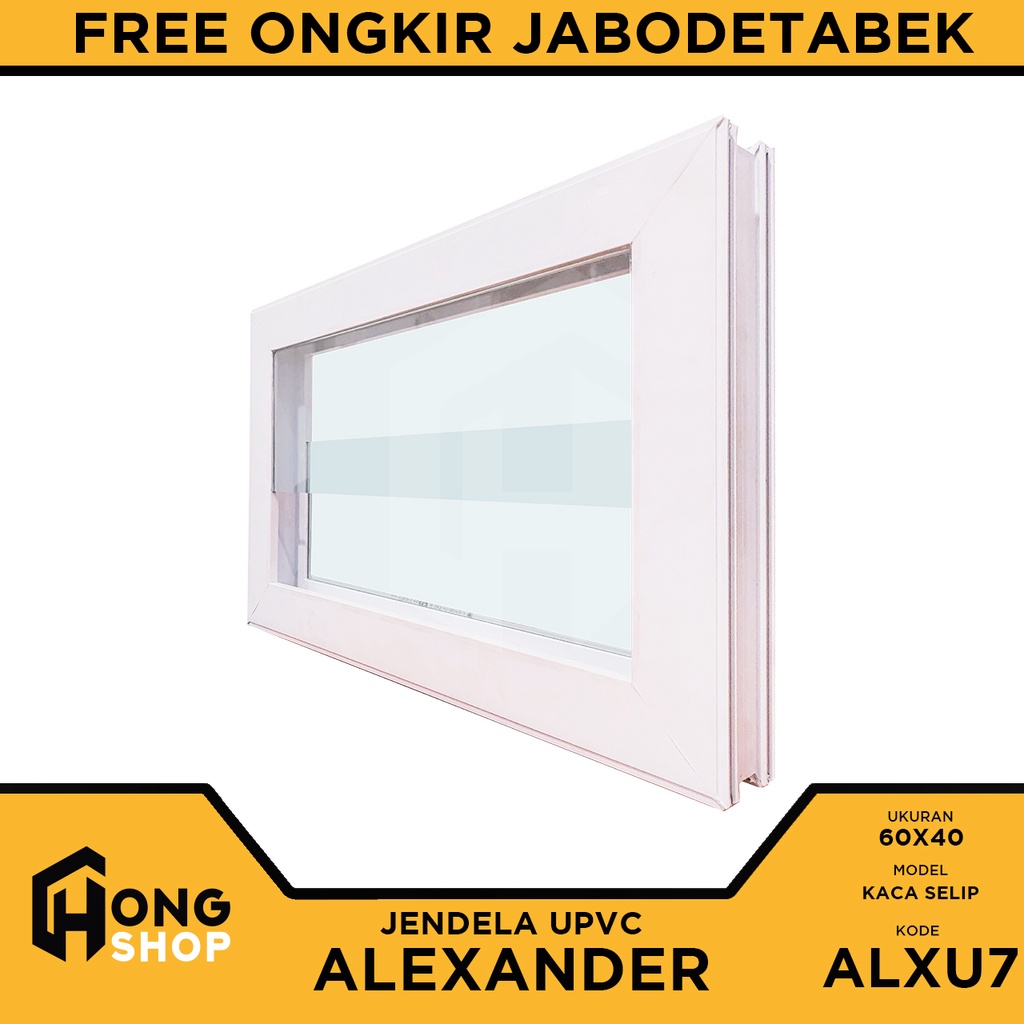 Jual Jendela UPVC Alexander 60x40 Kaca Selip / Loster Ventilasi Boven ...