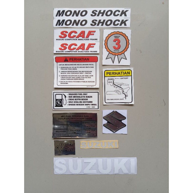 Jual Stiker perhatian Sticker Detail Suzuki Satria Hiu | Shopee Indonesia