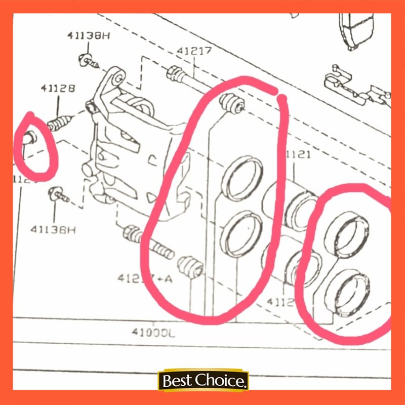 Jual Seal Kit Disc Brake/Kit Kaliper Rem Dpn Nissan Xtrail T31 Parts ...