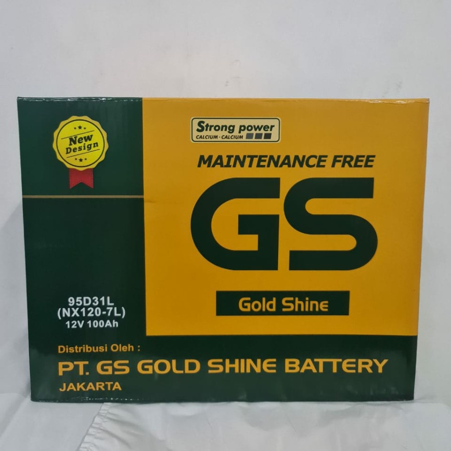 Jual Aki Mobil Kering GS MF NX120-7L (95D31L) MF GS GOLD SHINE | Shopee Indonesia