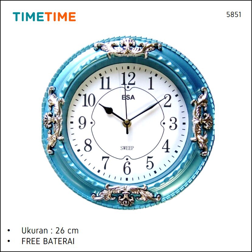 Jual Jam Dinding Classic Vintage Elegan 26cm Free Baterai 5851 | Shopee ...