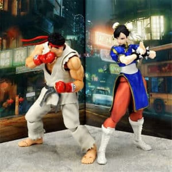 Jual Jual SHF S.H.Figuarts Street Fighter IV 4 Chun Li and Ryu Fighting ...