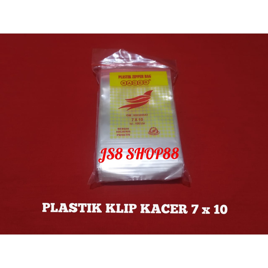 Jual Per Pack Plastik Klip Kacer 7x10 Isi 100 Lembar Plastik Ziplock
