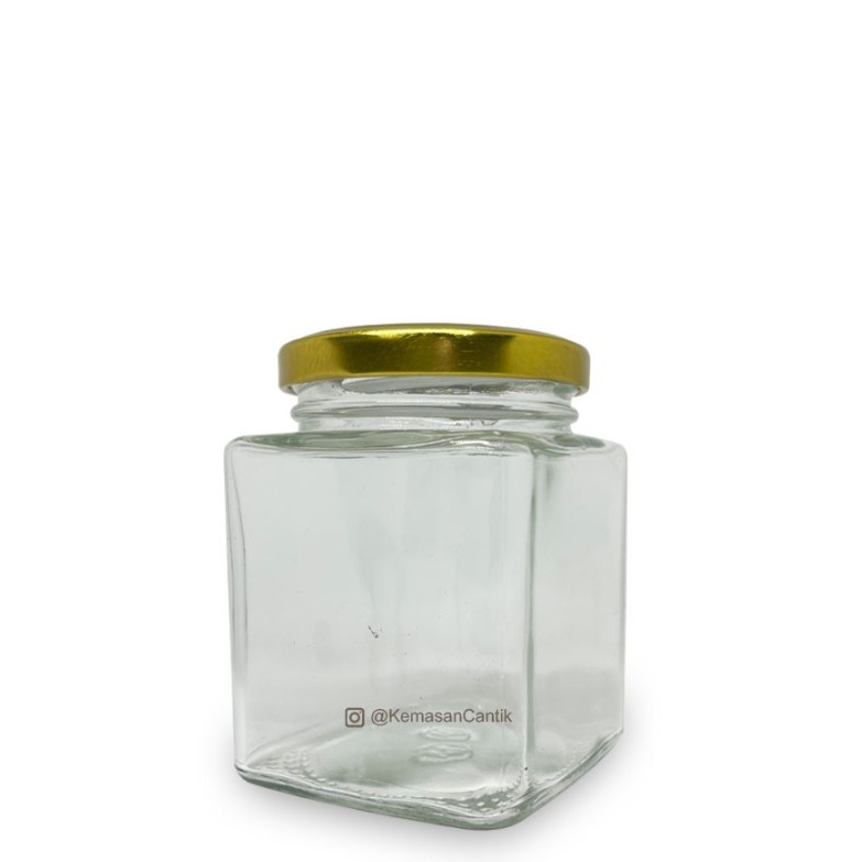Jual Botol Jar Toples Kaca Square 220 ml | Shopee Indonesia