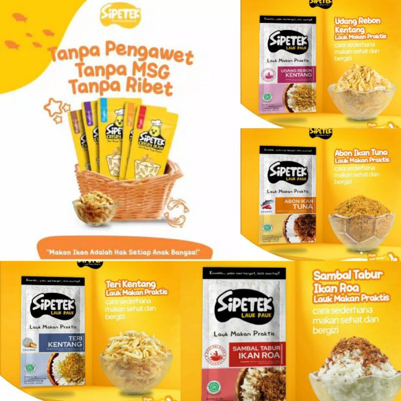 Jual Crispy ikan Lauk Pauk SIPETEK Snack sehat untuk anak sampai dewasa ...