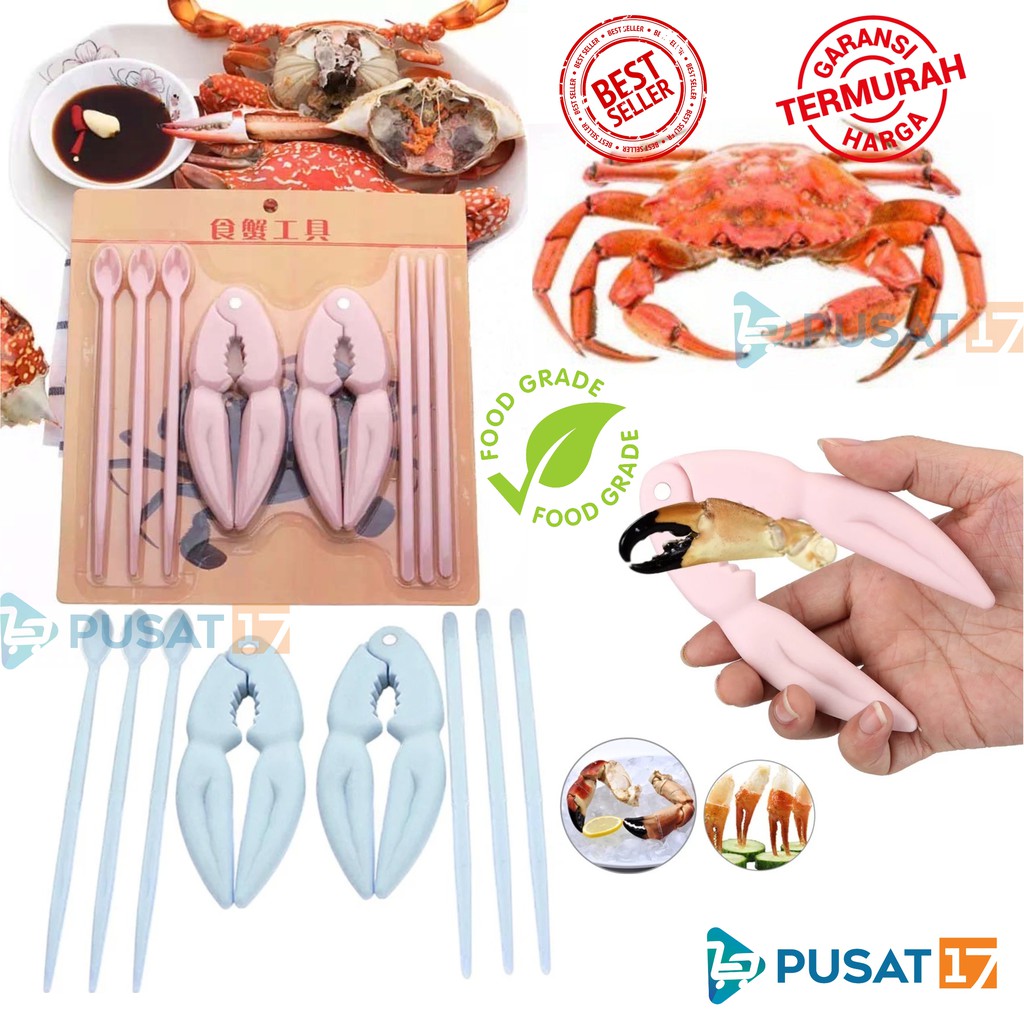 Jual ALAT PENJEPIT CANGKANG KEPITING SET / TANG CAPIT KEPITING 8 IN 1 ...