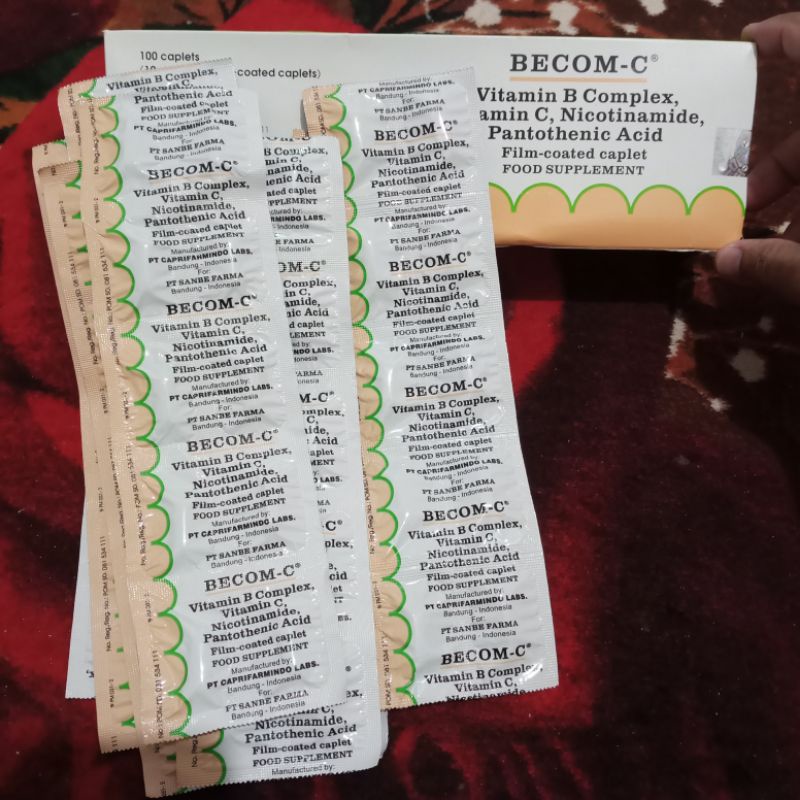 Jual BECOM-C Multivitamin B Complex, Vitamin C, Nicotinamide ...