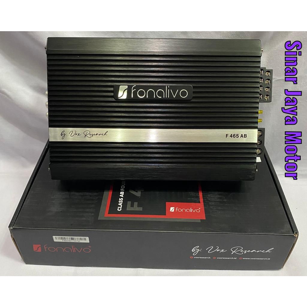 Jual Power Vox Fonalivo F465 4 Channel Amplifier | Shopee Indonesia