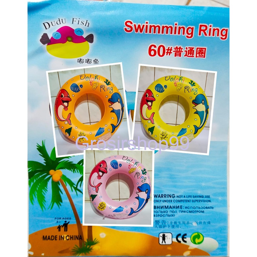 Jual Ban / Pelampung Anak Dudu Fish Swimming Ring 3+ 60cm | Shopee ...