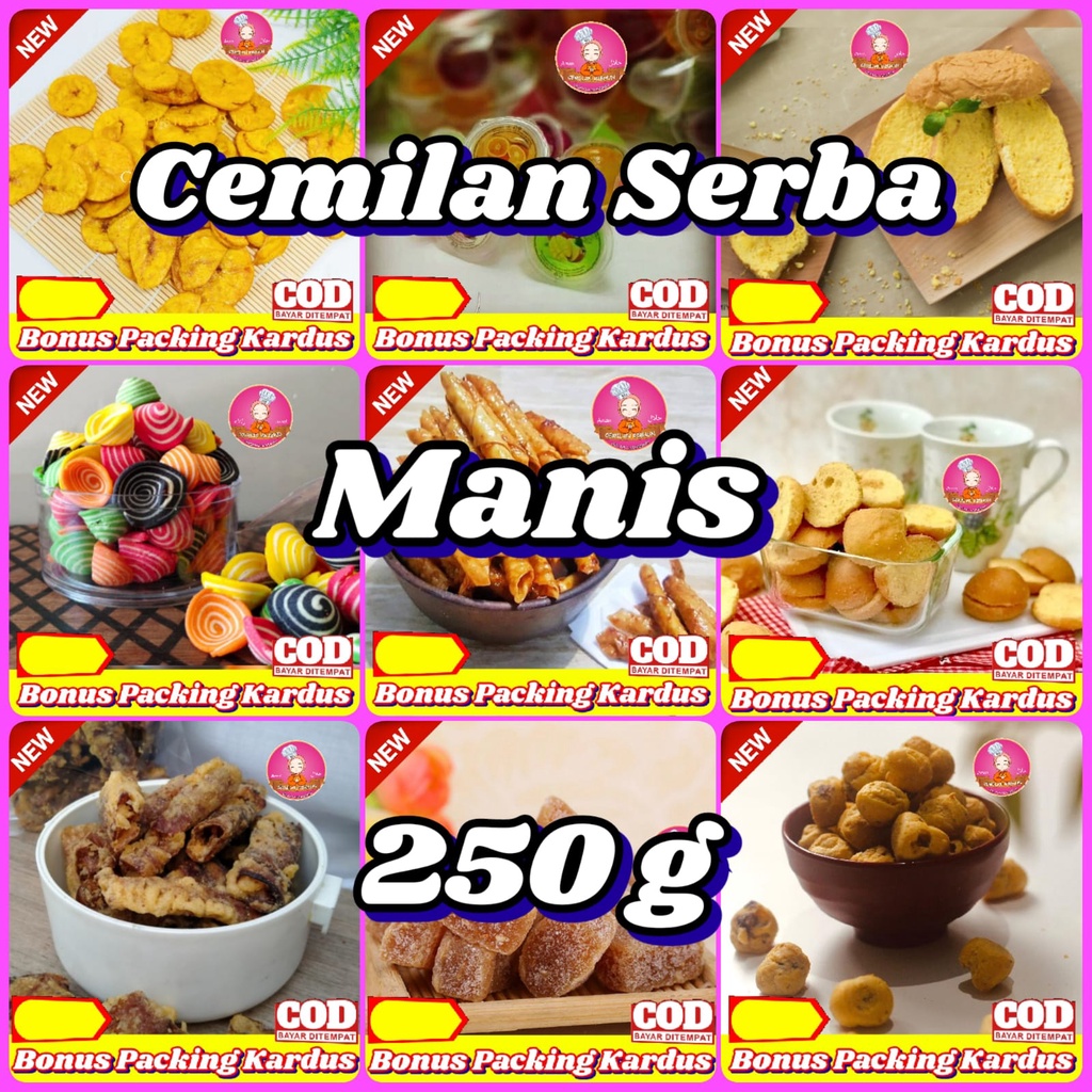 Jual Serba Manis 250gr / Aneka Makanan Ringan - Susi Snack Shop cemilan ...