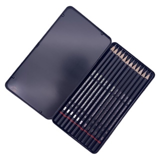 Jual 12 pcs Pensil gambar sketsa set lengkap 2H H F B HB 2B 3B 4B 5B 6B 7B 8B Charcoal Pencils ...