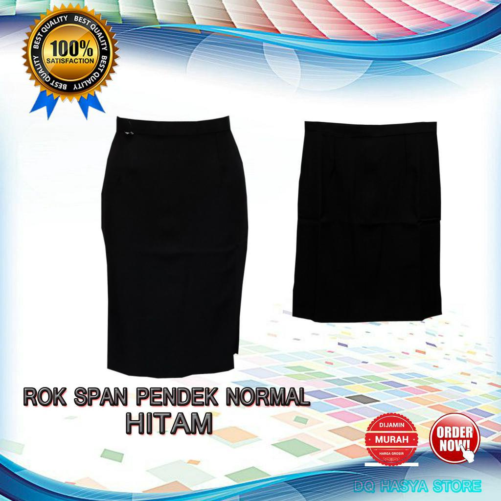 Jual Rok Kerja Pendek Hitam Span Bahan Formal Kantor Rok Kerja Kantor ...