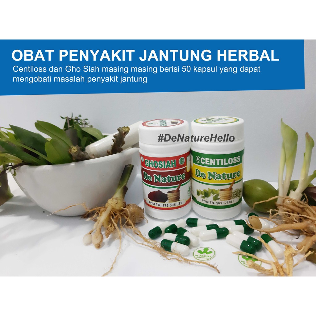 Jual OBAT JANTUNG HERBAL DE NATURE CENTILLOS DAN GHO SIAH | Shopee ...