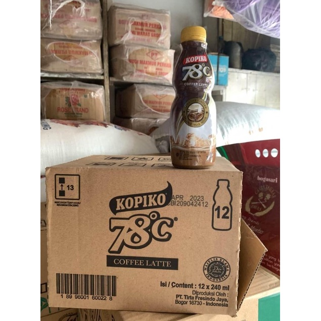 Jual Kopiko 78c coffee latte 240ml 1 dus isi 12 botol | Shopee Indonesia