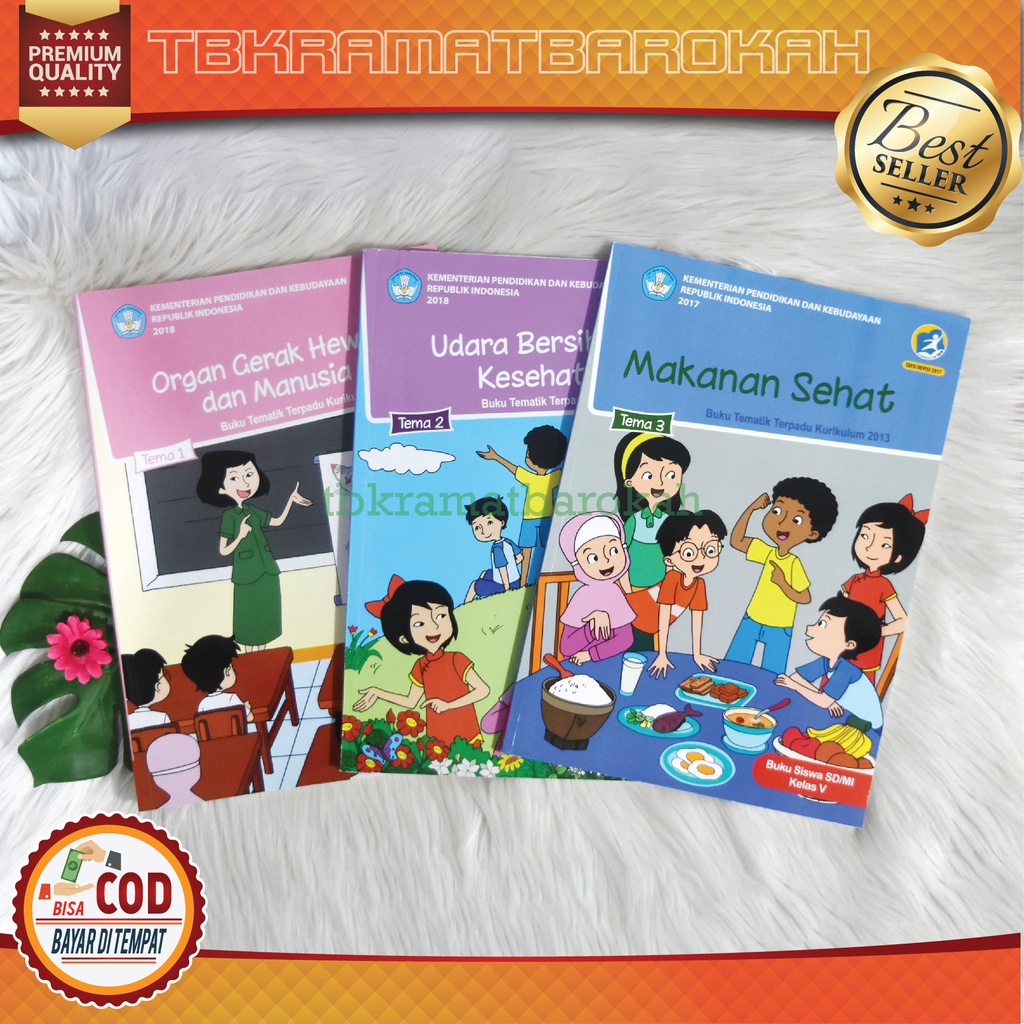 Jual Buku Tematik Siswa Sd Mi Kelas 5 V Tematik Terpadu Tema 1 2 3 4 5