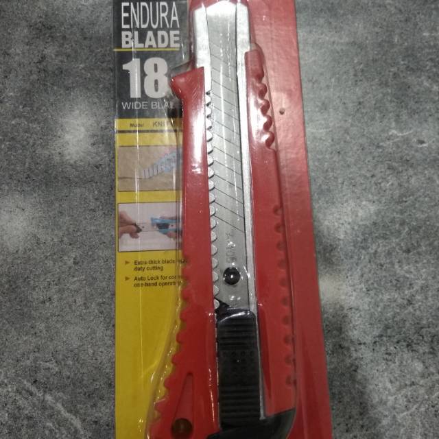 Jual Cutter Besar Endura Blade 18 mmj wide blade Ukuran : 18 mm ...