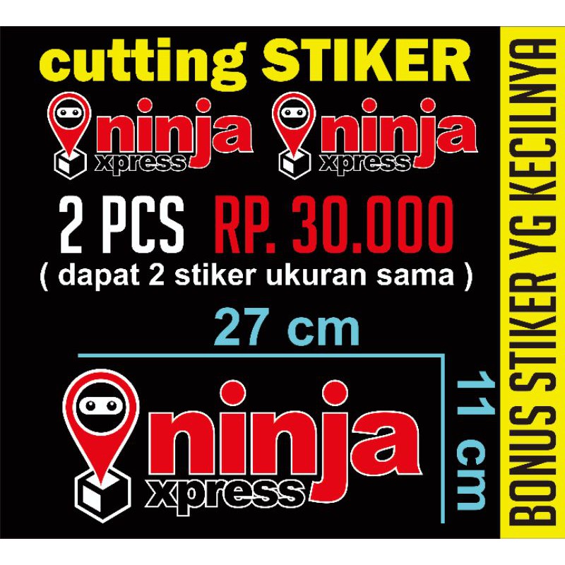 Jual cutting stiker LOGO NINJA EXPRES | Shopee Indonesia